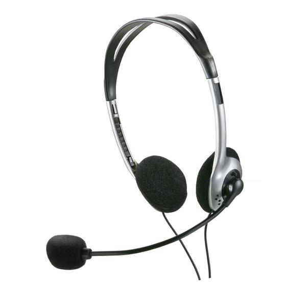 Headset Multilaser PH002 Stereo Básico C/ Microfone C/ Fio P2 - Preto ...