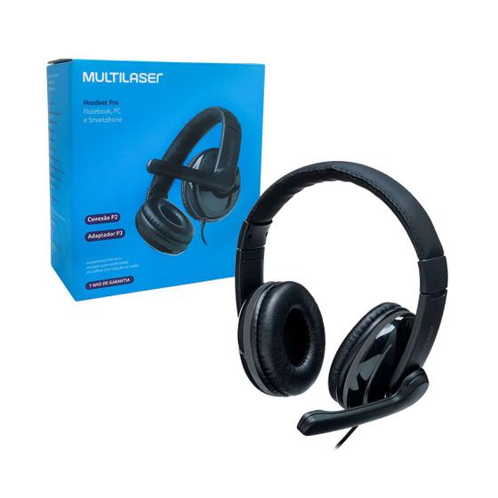 Headset Multilaser PH316, P2 3.5mm (Acompanha Adaptador P3), Driver ...