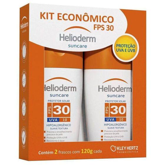Helioderm Protetor Solar Fps30 Kit c/2 120g Cada - SUNCARE - Protetor ...