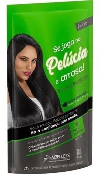 Hene em Gel Carvao Pelucia 03x180gr Preto Carvao Se Joga Pouch ...