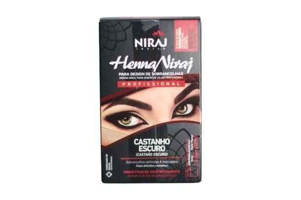 Henna Niraj Para Designer De Sobrancelha Castanho Escuro - Niraj Indian - Tinta e Henna para ...