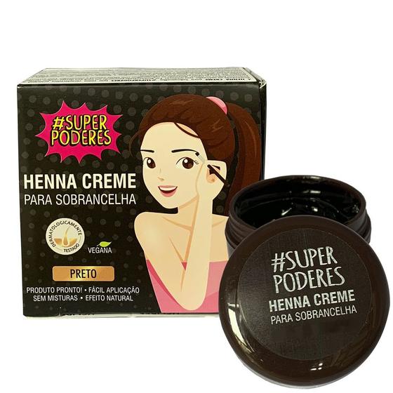 Henna sobrancelha profissional em creme pronta vegana efeito natural ...