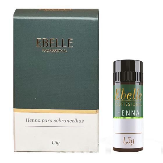 Henna Sobrancelhas Ebelle Profissional Designer 1,5g Luva Espatula ...
