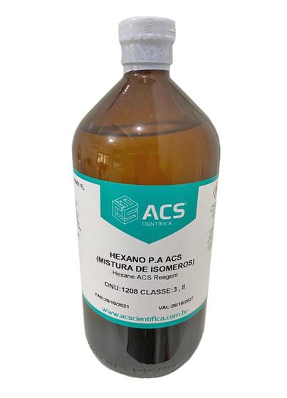 Hexano PA ACS 1 litro - ACS Científica - Solvente de Tinta / Verniz - Magazine Luiza