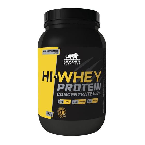 Hi-Whey Protein Concentrate 100% 900g - Leader Nutrition - Whey Protein ...