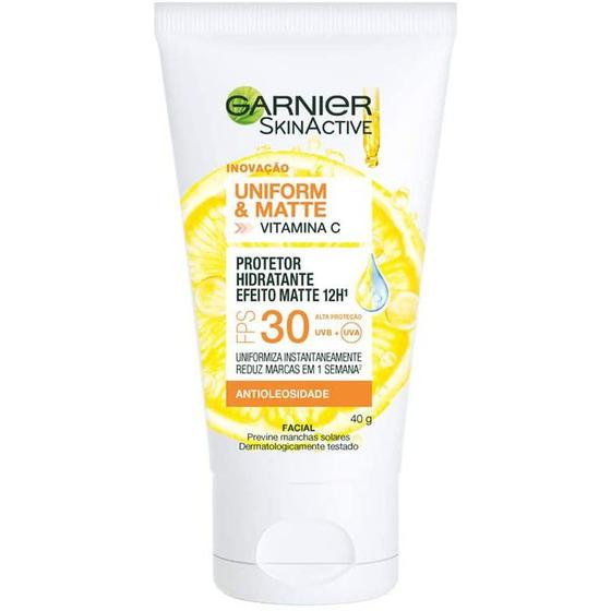 Hidratante Facial Efeito Mate com Vitamina C e Protetor solar fator 30 ...