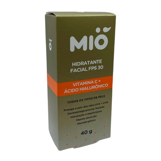 Hidratante Facial Mió FPS 30 com Vitamina C e Ácido Hialurônico 40g ...