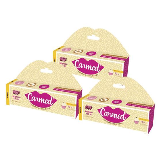 Hidratante Labial Carmed BFF Beijinho FPS 30 com 10g Kit - Protetor Labial - Magazine Luiza