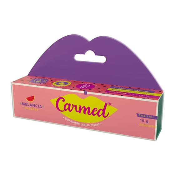 Hidratante Labial Carmed Sabor Melancia 10g - Lip Balm - Magazine Luiza