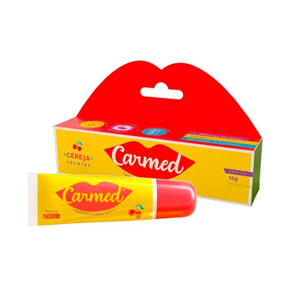 Hidratante Labial Diário Carmed Sabor Cereja 10g - CIMED - Protetor Labial - Magazine Luiza