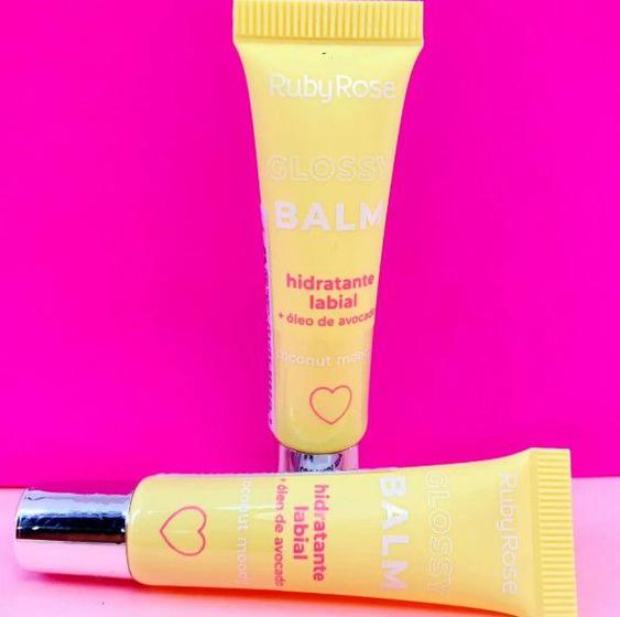 Hidratante Labial Glossy Balm Ruby Rose - Lip Balm - Magazine Luiza