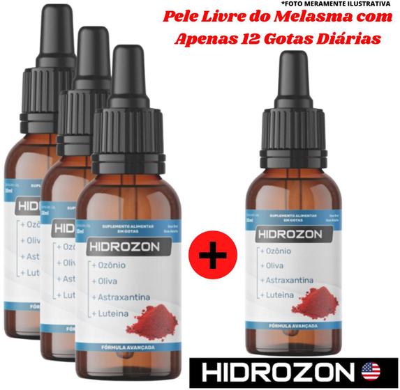Hidrozon Pele Firme E Lisinha Com 12 Gotas ao dia Kit 4unid - Dilatador ...