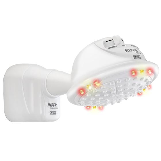 Hiper Ducha Color 4T Pressurizada 6.8 Kw 220V Vermelho e Amarelo Cardal ...