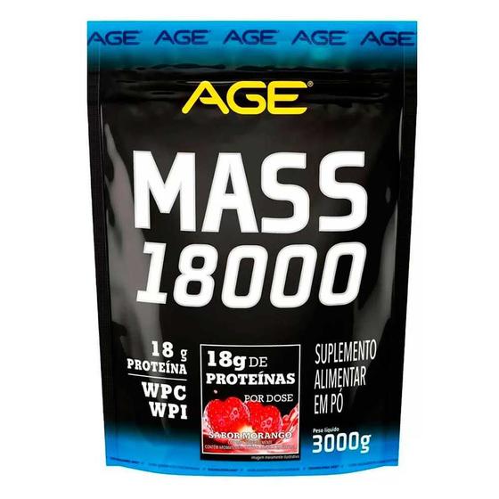Hipercalórico mass 18000 3kg age - Hipercalórico / Massa - Magazine Luiza