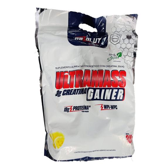 Hipercalórico ultra mass gainer 3kg - absolut nutrition - Hipercalórico ...