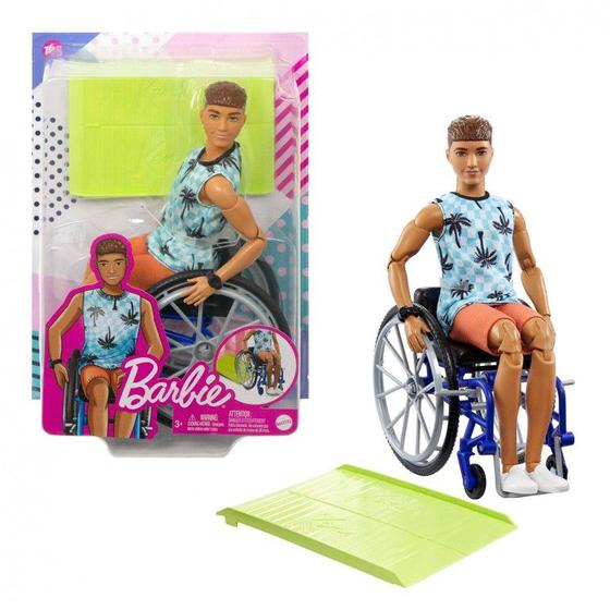 Hjt59 barbie fashionista boneco ken com cadeira de rodas - MATTEL ...
