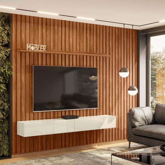 Home Ripado 3m para TV até 85 Polegadas Dreamy House - Mobler - Painel para TV - Magazine Luiza