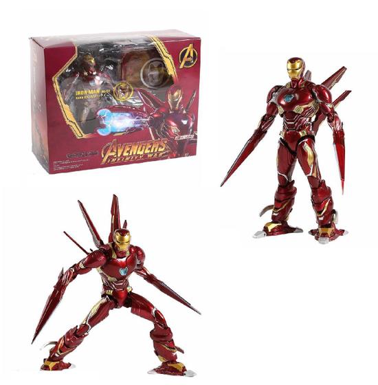 Homem De Ferro Iron man Mk50 nanoset c/base Guerra Infinita - BOOTLEG ...