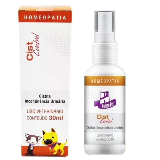 Homeopet Cist Control Cistite Incontinencia Urinária Homeopatia 30ml - Dermatológico Pet ...