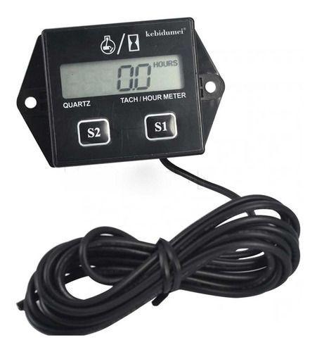 Horimetro Tacometro Digital Resetavel Rpm Conta Giros Horas - Horímetro ...