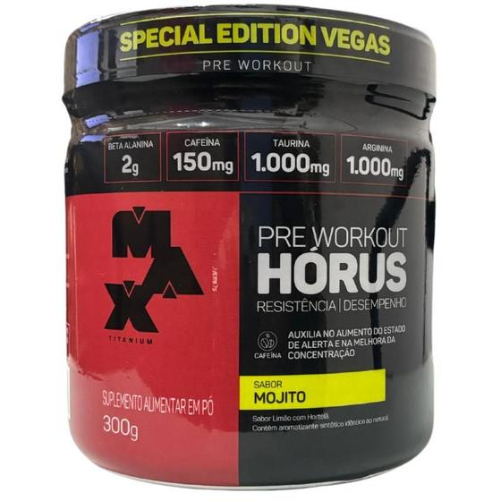 Horus - Pré Treino (300g) Max Titanium - Aminoácidos - Magazine Luiza