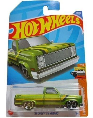 Hot Wheels '83 Chevy Silverado Hot Trucks 7/10 2022 114/250 - Carrinho ...