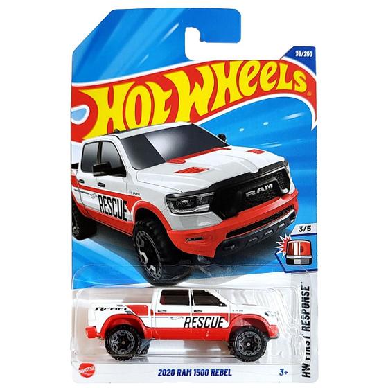 Hot Wheels Básico Mattel HW First Response RAM 1500 Rebel 2020 Bombeiro (Lote B - 2025 ...