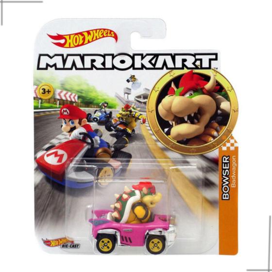 Hot Wheels Bowser Badwagon - Mario Kart Mattel GBG31 - Carrinho de ...