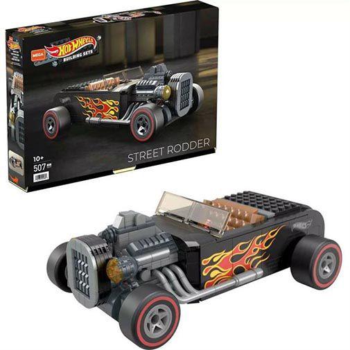 Hot Wheels Building Sets Mega Construx Street Rodder 507 Peças - Mattel ...