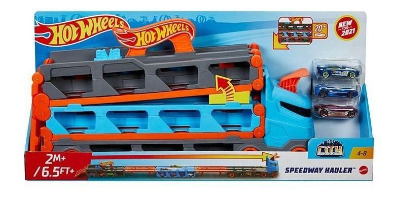 Hot Wheels City Guincho Corridas Speedway Hauler Gvg37 Mattel ...