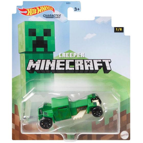 Hot Wheels - Creeper - Minecraft - Character Cars - GYB65 - Carrinho de ...