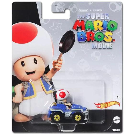 Hot Wheels Mario KART Toad Movie Mattel GBG25 - Carrinho de Brinquedo ...