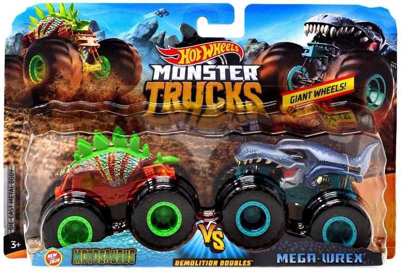 Hot Wheels Monster Truck Duplo Motosaurus e Mega-Wrex Mattel - Carrinho de Brinquedo - Magazine ...