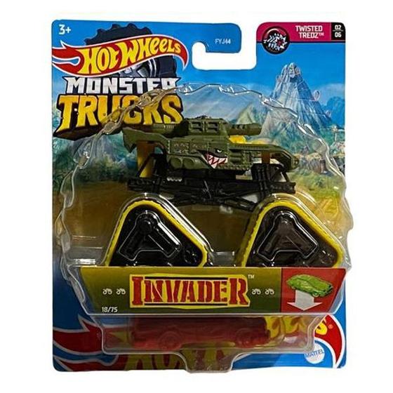 Hot Wheels Monster Trucks Invader 1:64 - Mattel - Caminhões, Motos e ...
