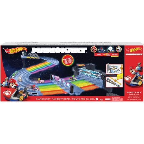 Hot Wheels Pista E Acessorio Mario Kart Estrada Arco-Íris - Mattel ...