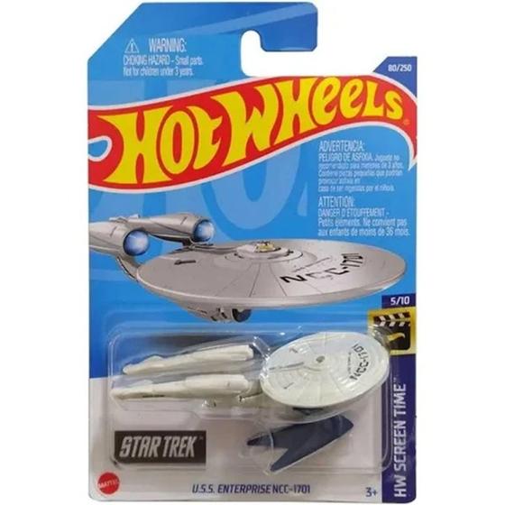 Hot Wheels USS Enterprise NCC-1701 Star Trex Mattel - Carrinho de ...
