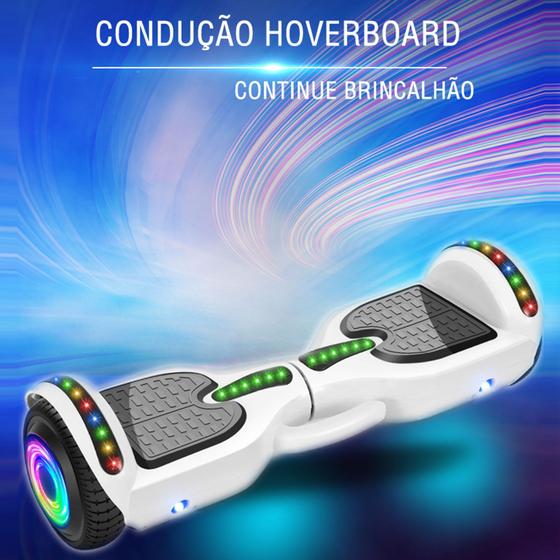 Hoverboard Overboard Infantil Skate Elétrico 6.5" Led Bluetooth Motor ...
