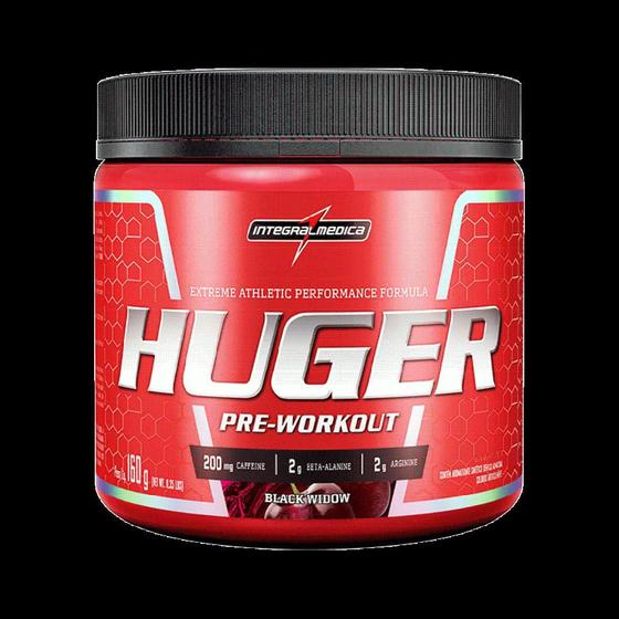 Huger Pre-Workout (160g) - Sabor: Black Widow - Integralmédica - Pré ...