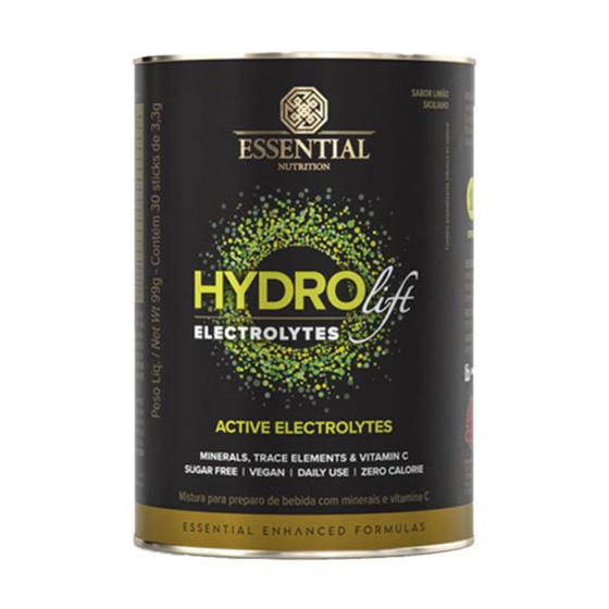 Hydro Lift Electrolytes Sabor Limão Essential Nutrition 99g - Colágeno ...
