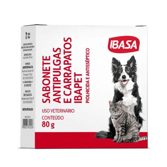 IBASA Sabonete Contra Pulgas e Carrapatos 80g - Laboratório Ibasa ...