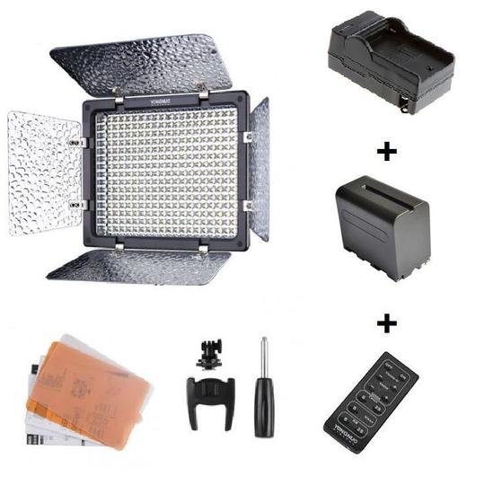 Iluminador de Led Yongnuo Yn300 iii com bateria e carregador ...