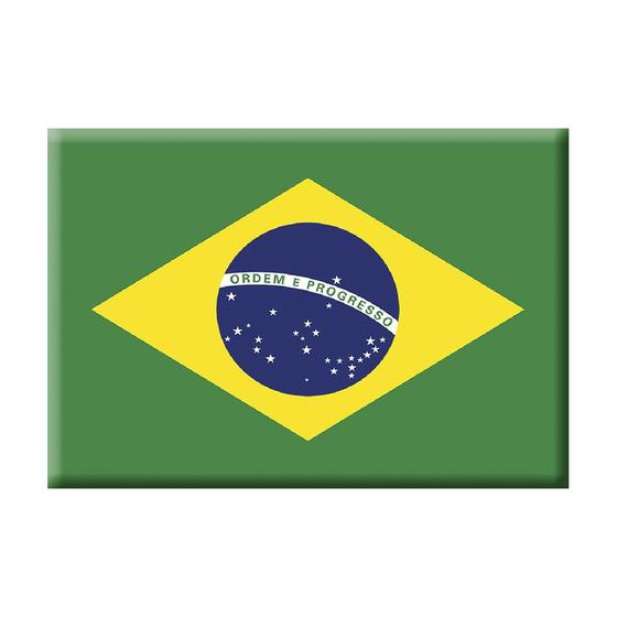 Ímã da bandeira do Brasil - Imas Do Brasil - Imã de Geladeira ...