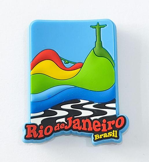 Imã Rio - azul - BW - Imã de Geladeira - Magazine Luiza