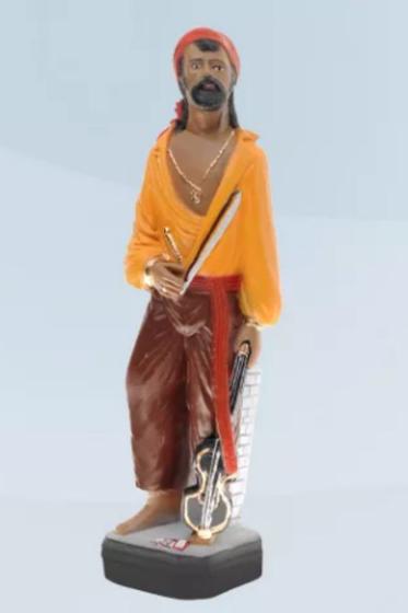Imagem Cigano com Violino 22 cm Gesso Escultura Umbanda - Guias Luz ...