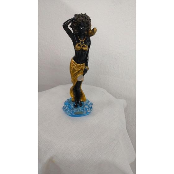 Imagem Estatua Orixá Oxum CANDOMBLÉ UMBANDA 20 cm - guias brajas ogunhÊ ...