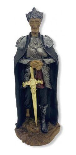Imagem Exu Guardiao (caveira) Escultura Resina Estatua 25 Cm - Lua ...