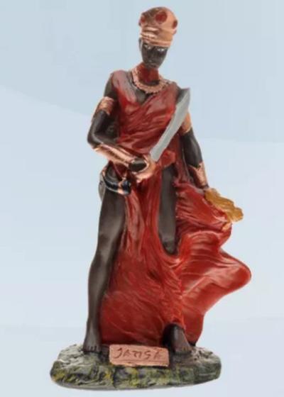 Imagem Iansã Orixás 23 cm Gesso Escultura Umbanda - Guias Luz Divina ...