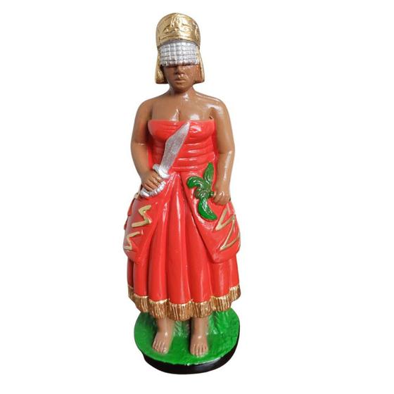 Imagem Orixá Iansã Iansa - Candomble - 20cm - Gesso Escultura - Caboclo ...