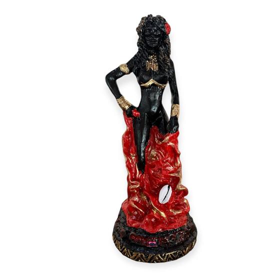 Imagem Orixá Pomba Gira Umbanda E Candomblé 15cm Resina Sofia Decor