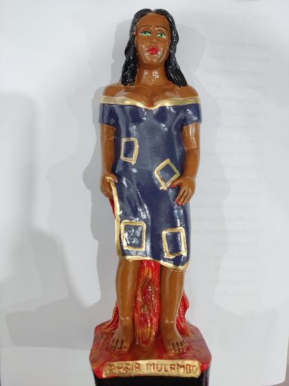 Imagem Pomba Gira Tata Mulambo Gesso Estatua 20 cm - Lua Mistica ...